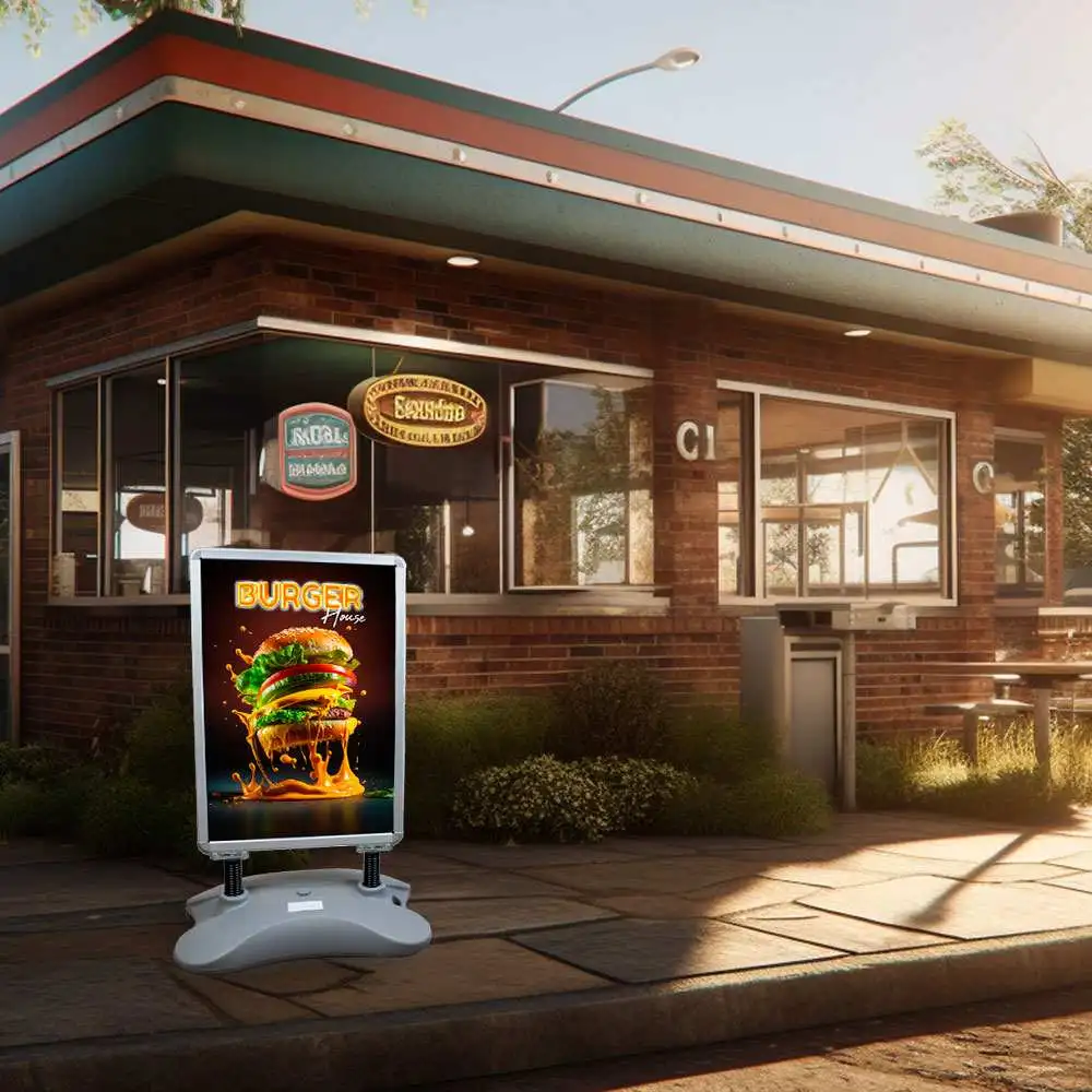 Display Doble Gráfico Anticaída A1 para Publicidad Modelo 2004