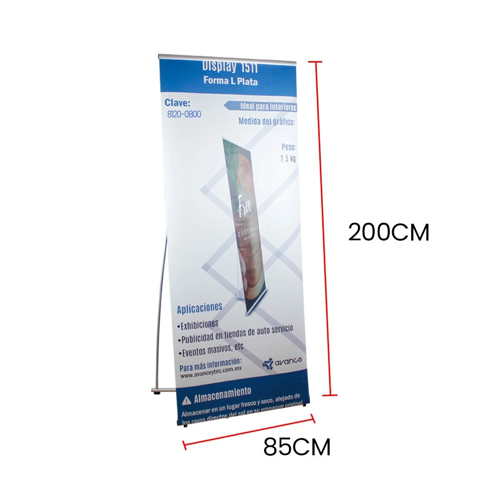 Display Publicitario Tipo L para Publicidad en Interior Modelo 1511