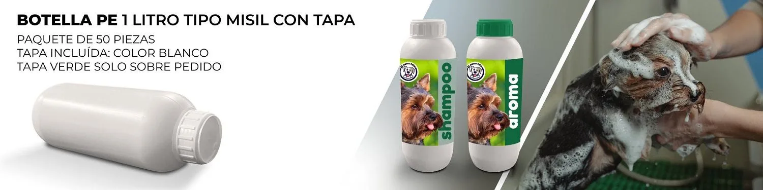 Botella PE 1 litro Tipo Misil con Tapa, botella pe 1 litro, botella ...