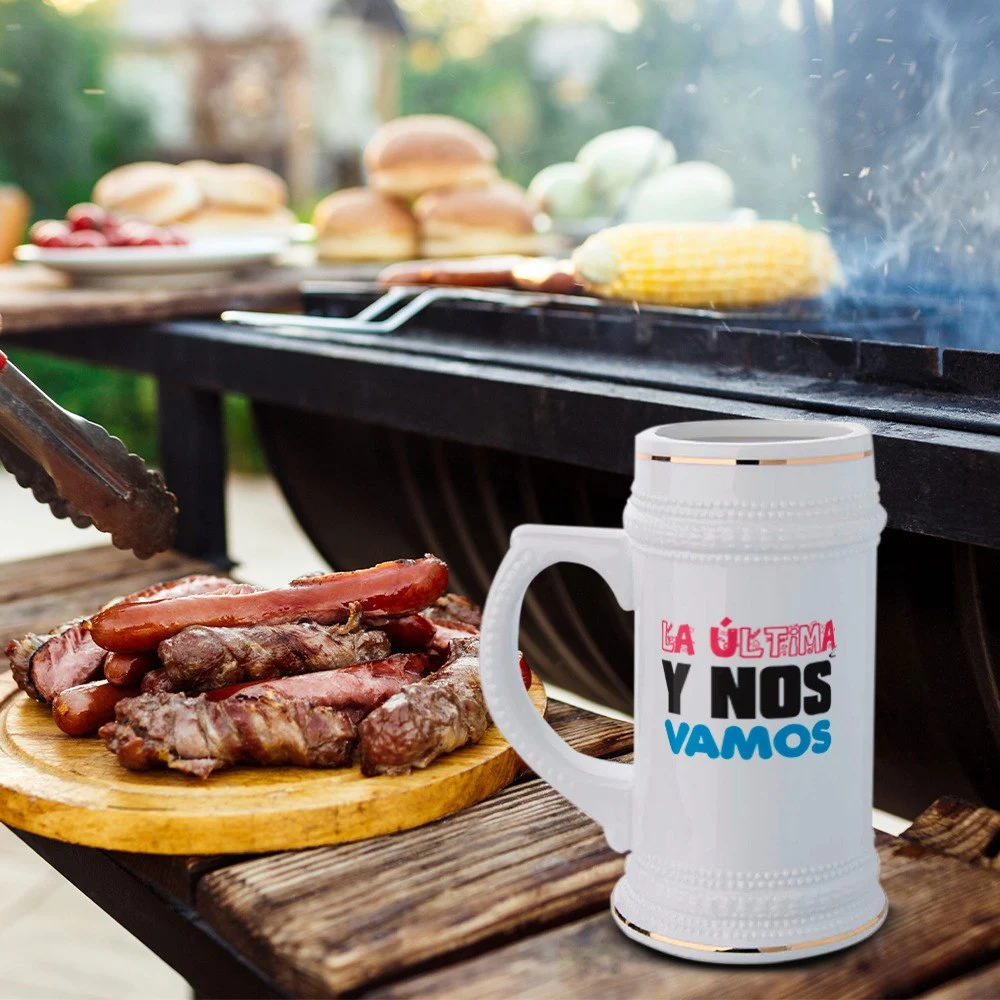 Tarro Cervecero 22oz Con Aro Dorado Superior E Inferior | Avance ...