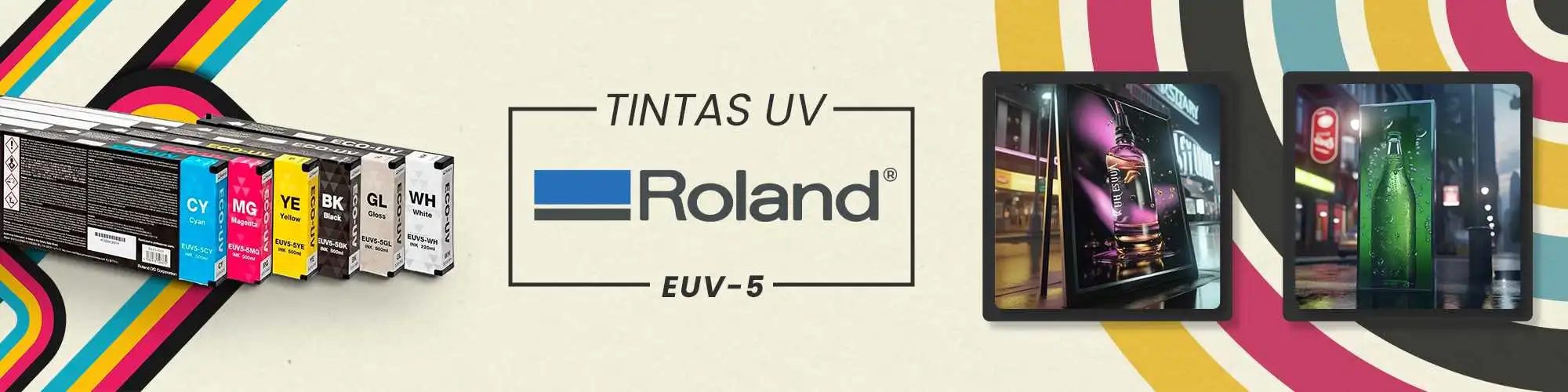 tinta de impresion uv roland euv-5 con durabilidad para exteriores