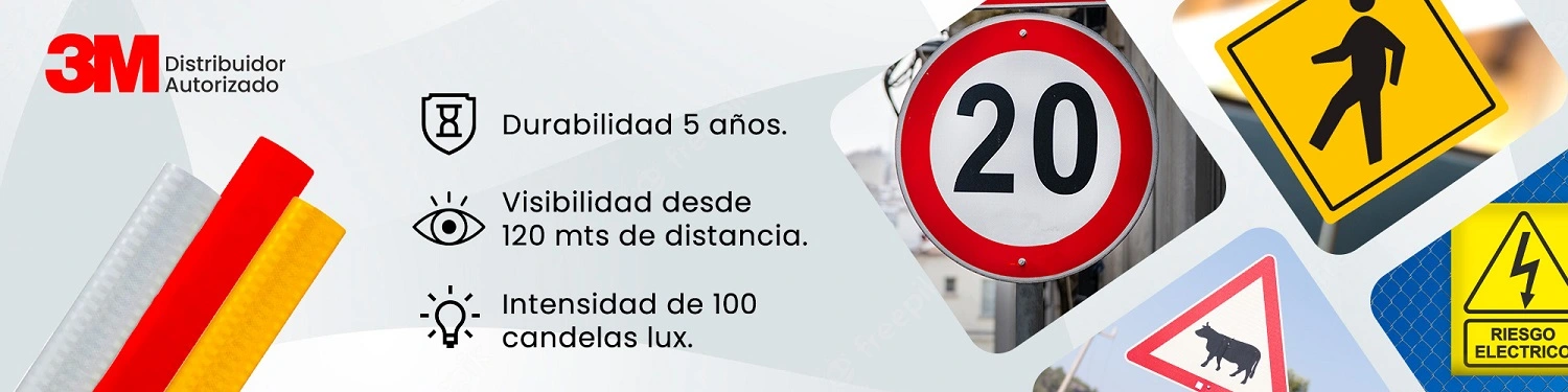 Vinil reflejante 3m serie 3430 para Señalizacion