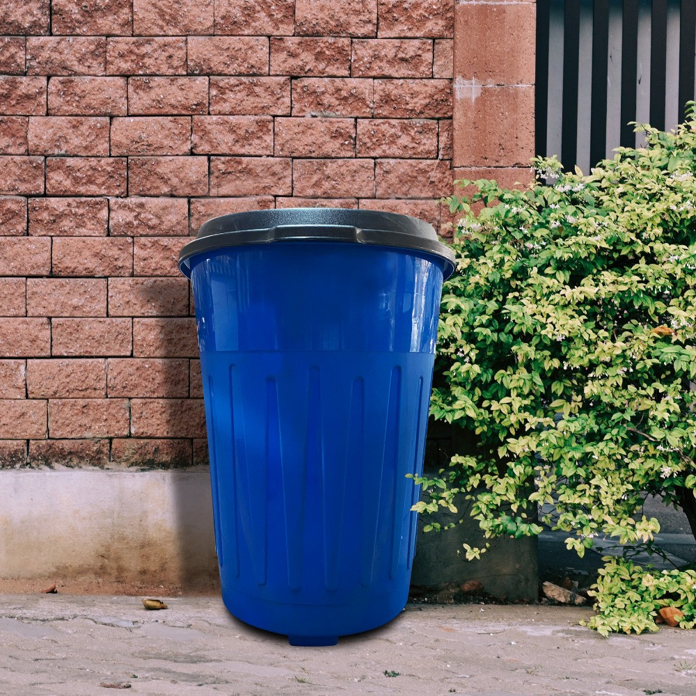 Bote de Plástico Azul para Basura con Tapa y Ruedas | Avance Ecommerce ...