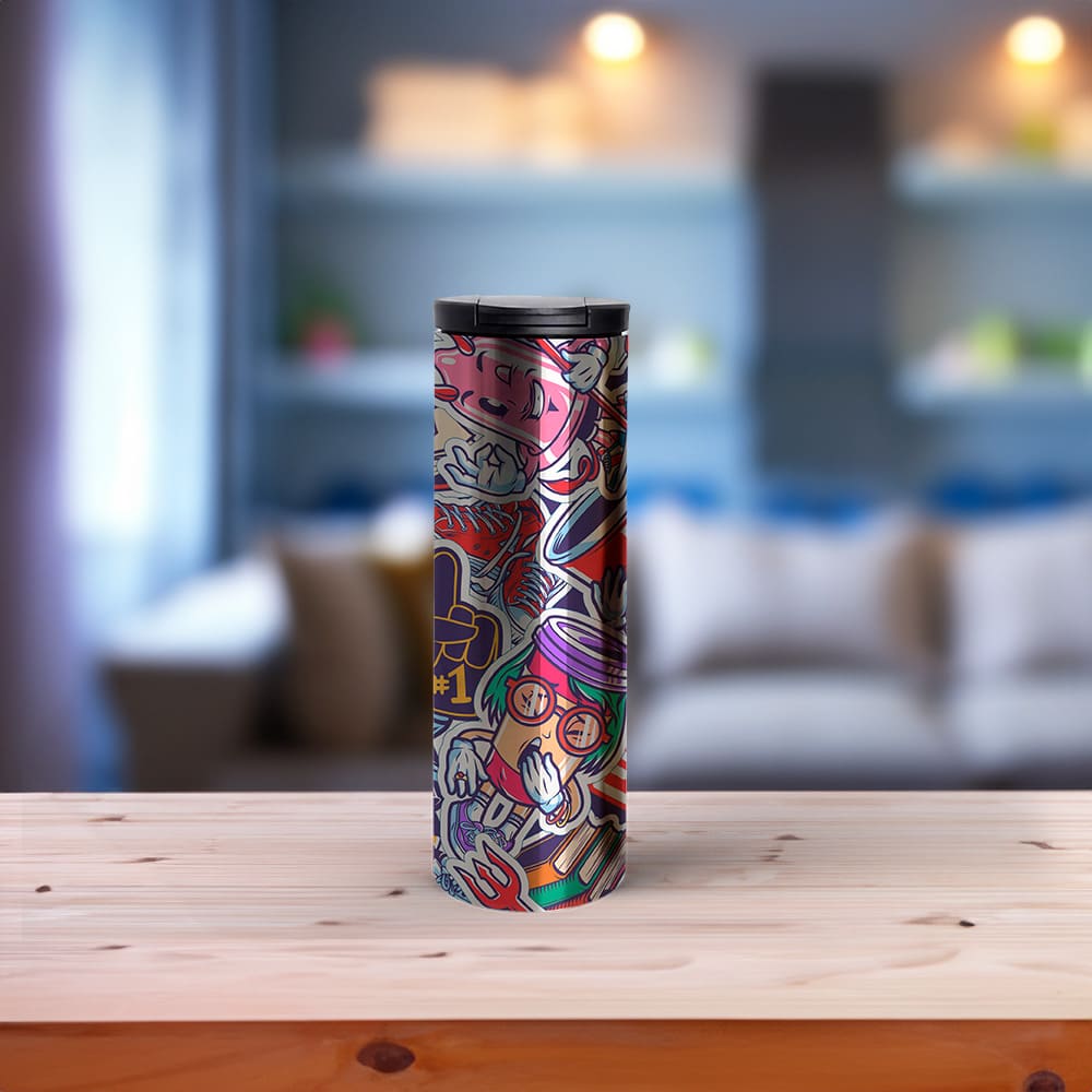 Termo portable de aluminio para sublimación Sublimarts, Termo de ...